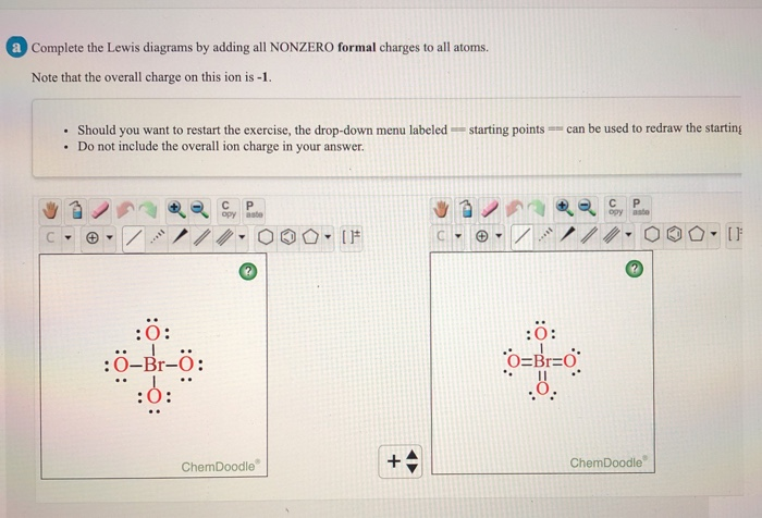 Solved a Complete the Lewis diagrams by adding all NONZERO | Chegg.com