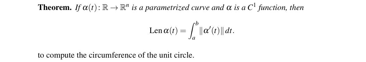 Solved Theorem. If α(t):R→Rn ﻿is a parametrized curve and α | Chegg.com