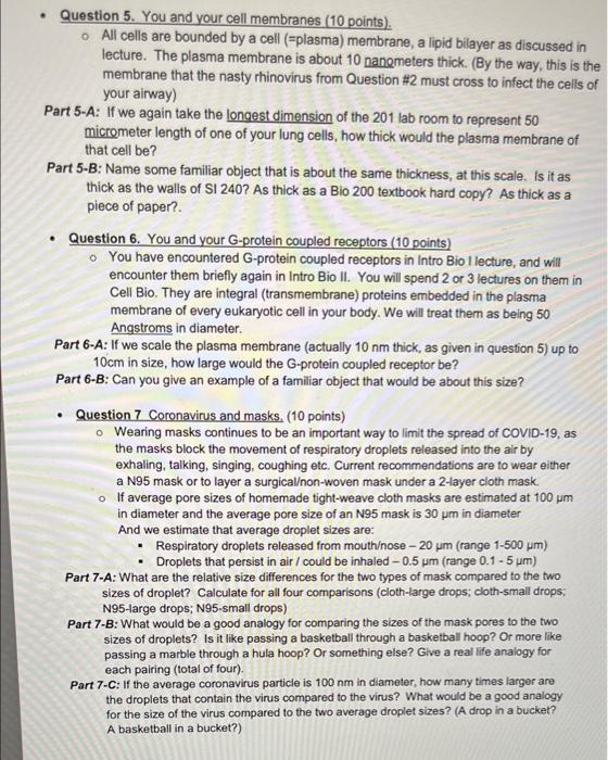 BIO 201 Introductory Biology Laboratory Bio 201 | Chegg.com