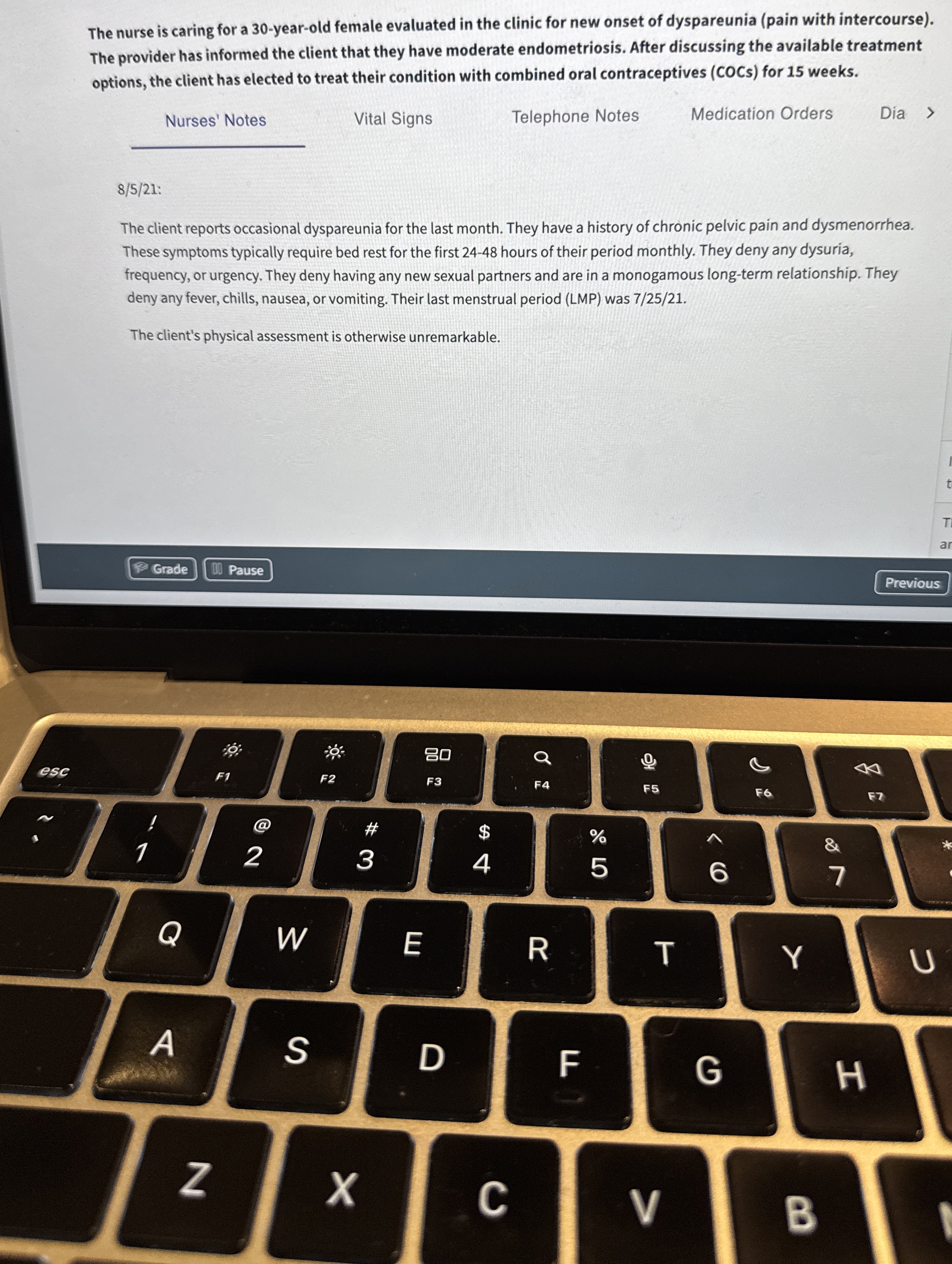 The nurse is caring for a 30-year-old female | Chegg.com