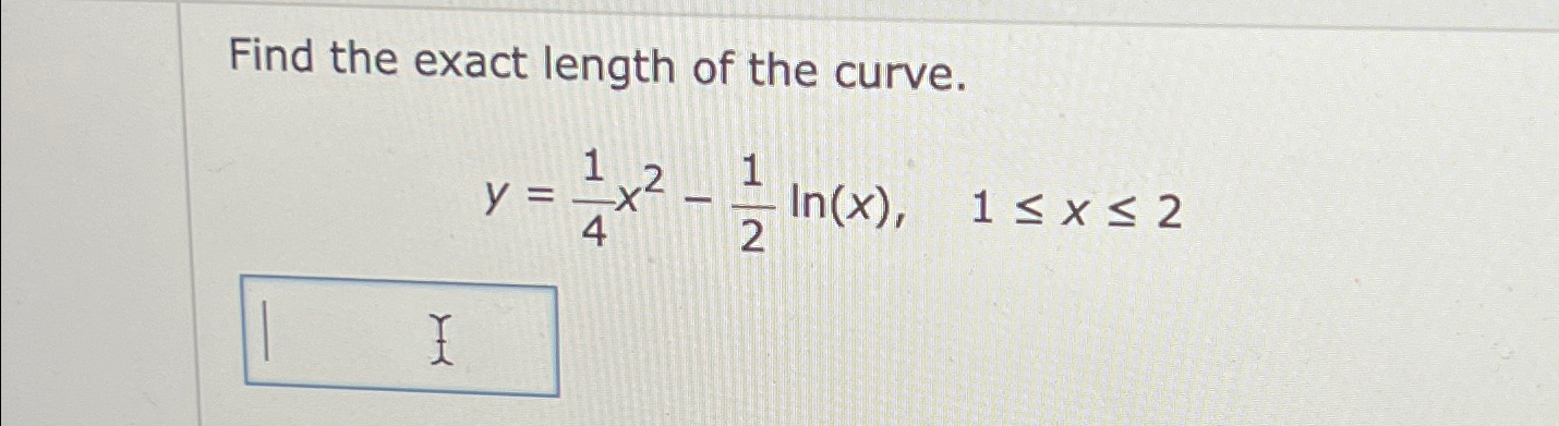 Solved Find the exact length of the | Chegg.com