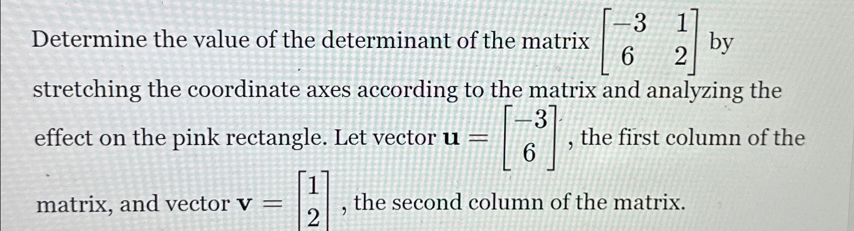 Solved Determine the value of the determinant of the matrix | Chegg.com