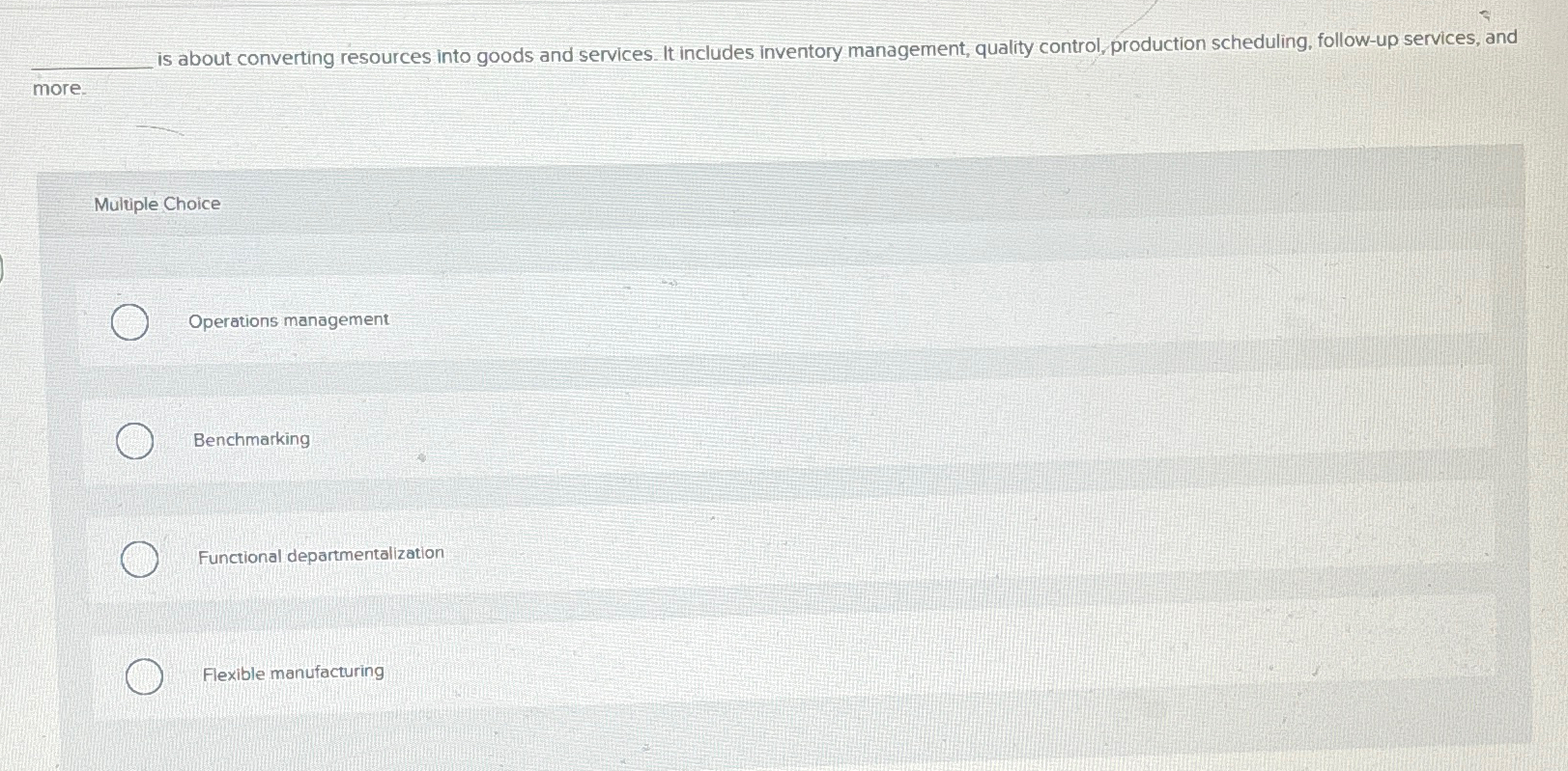 Solved is about converting resources into goods and | Chegg.com