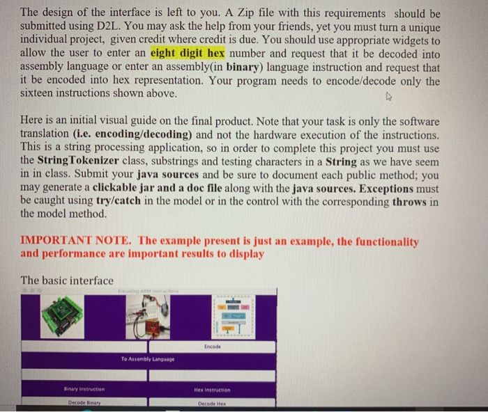 ASSIGNMENT Write a Java application with a graphical | Chegg.com