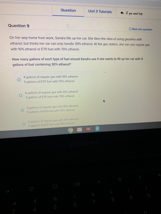 Solved Question Unit 3 Tutorials If you need help Question 9 | Chegg.com Solved Question Unit 3 Tutorials If you need help Question 9 | Chegg.com