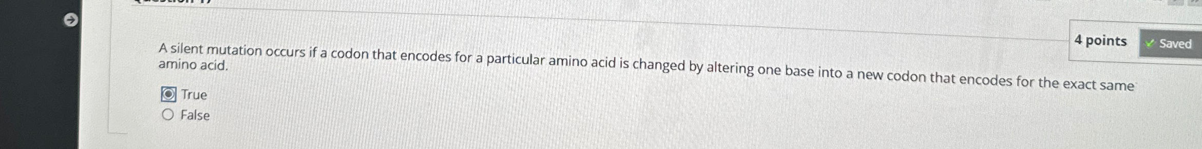 Solved A silent mutation occurs if a codon that encodes for | Chegg.com