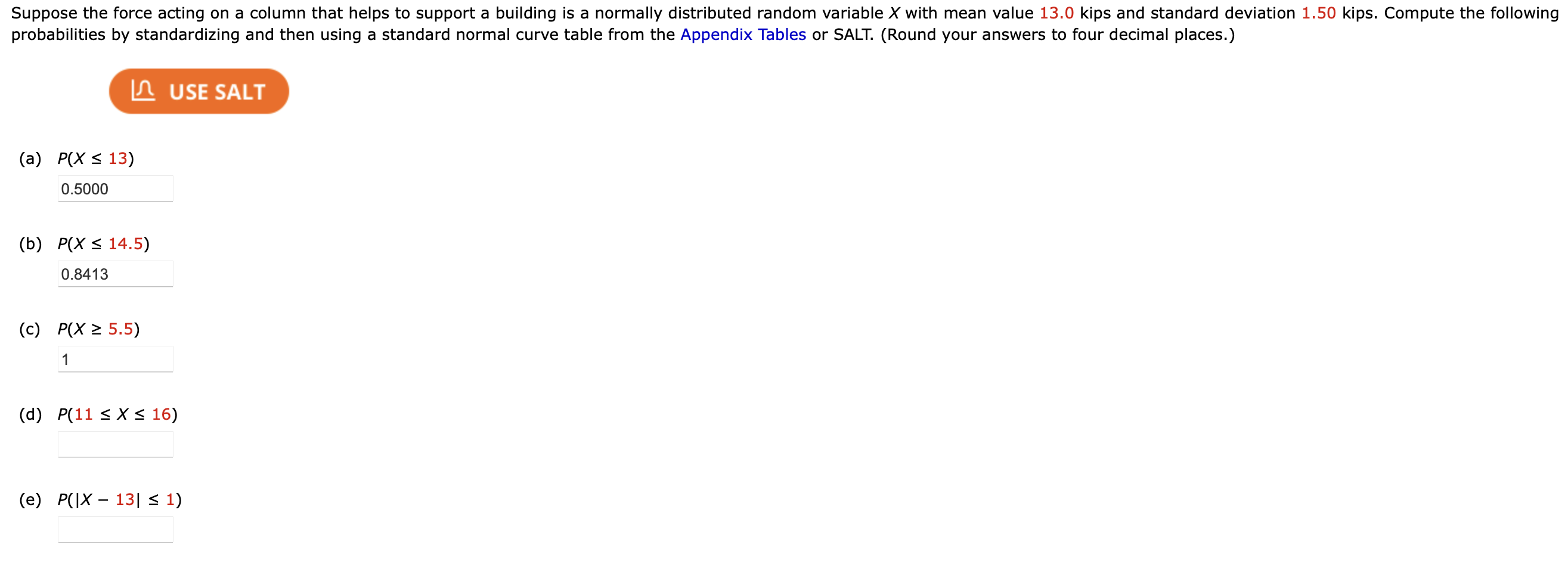Solved probabilities by standardizing and then using a | Chegg.com