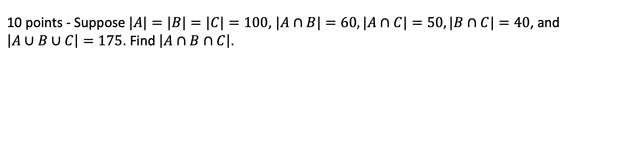 Solved 10 ﻿points - ﻿Suppose | Chegg.com