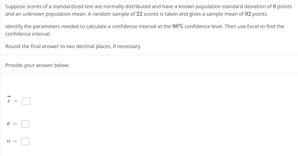 Solved Suppose scores of a standardized test are normally | Chegg.com