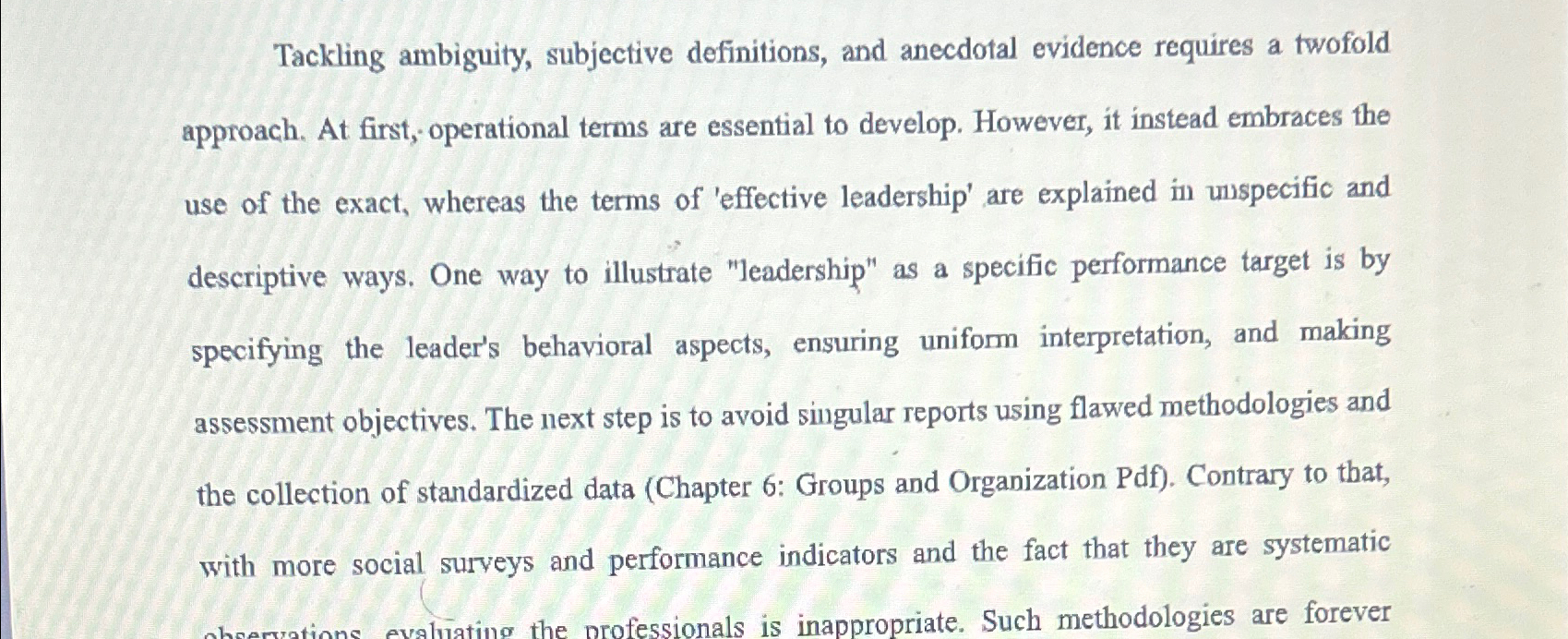 Solved Tackling ambiguity, subjective definitions, and | Chegg.com