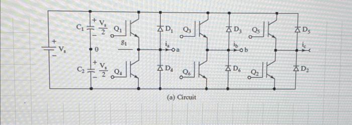 Solved Problem 2. The three phase full bridge inverter shown | Chegg.com