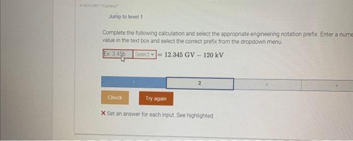 Solved Complete the following calculation and select the | Chegg.com