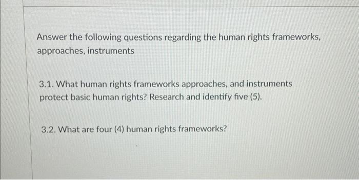 Solved Answer the following questions regarding the human | Chegg.com