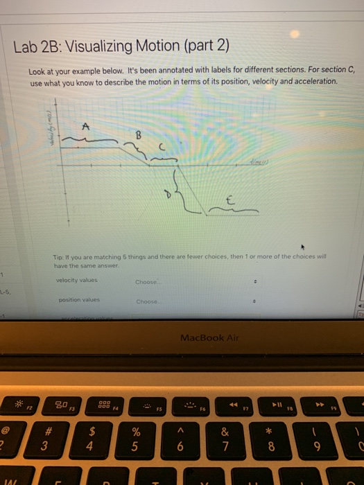 Solved Lab 2B: Visualizing Motion (part 2) Look at your | Chegg.com