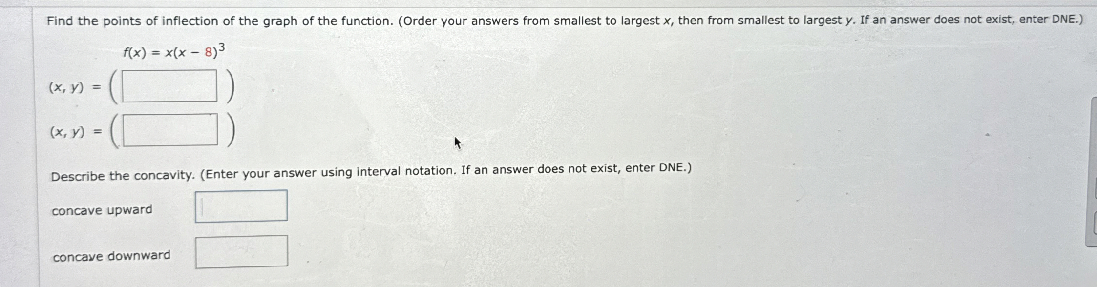 Solved Find the points of inflection of the graph of the | Chegg.com