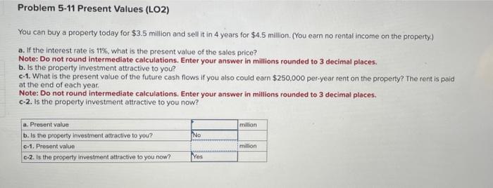 Solved Problem 5-11 Present Values (LO2) You can buy a | Chegg.com