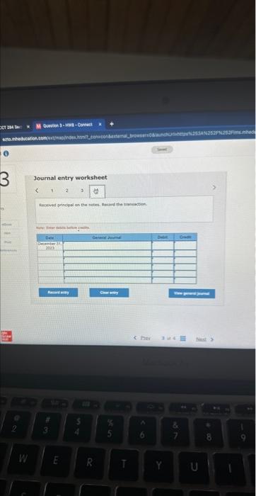 Journal entry worksheet Journal entry | Chegg.com