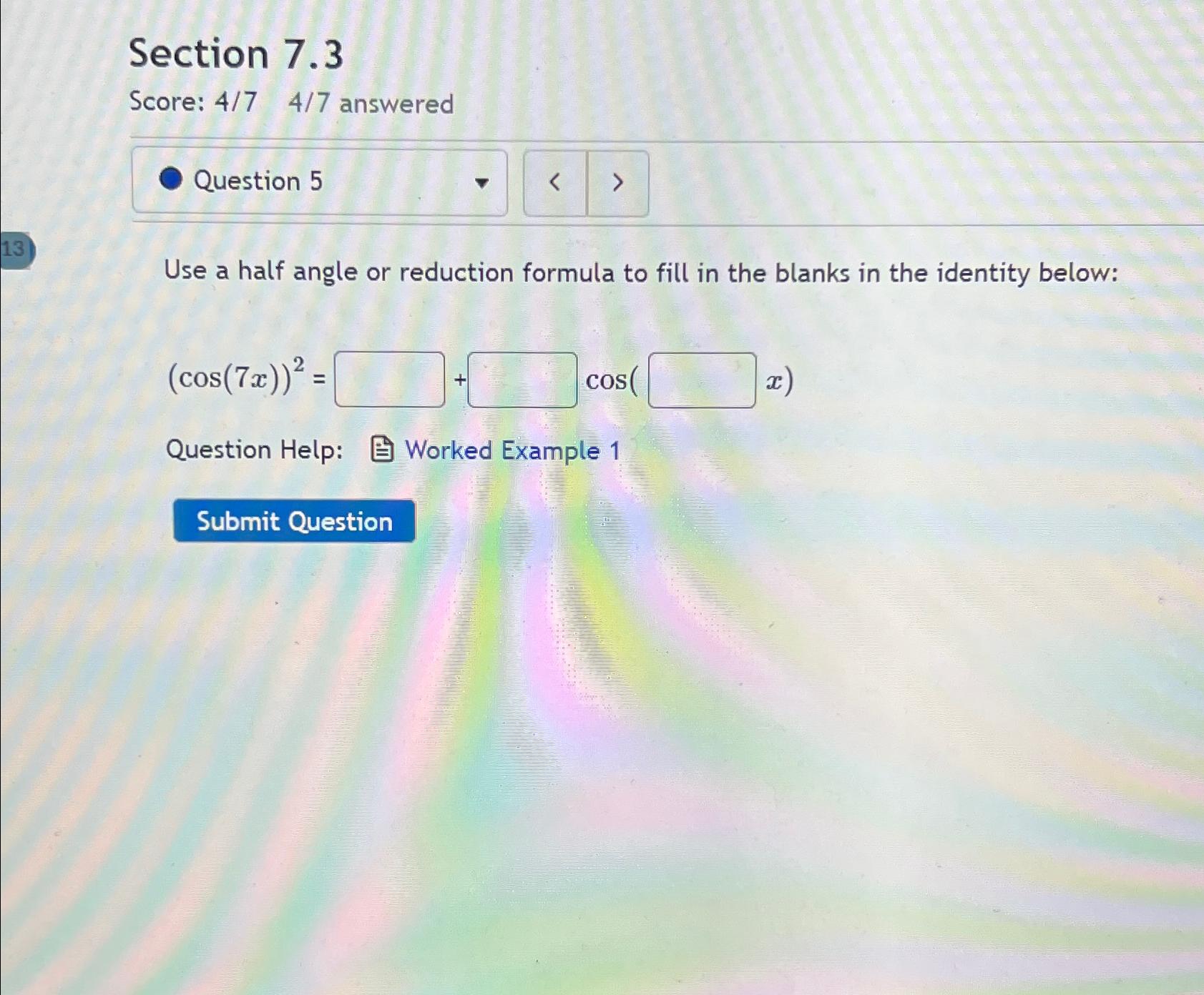Solved Using a double-angle or half-angle formula to | Chegg.com