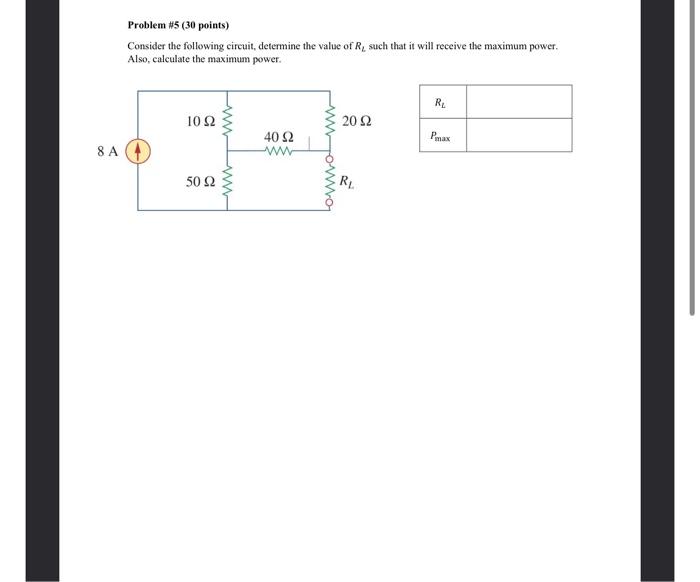 Solved Consider the following circuit, determine the value | Chegg.com