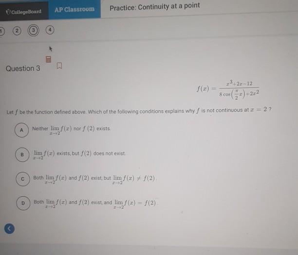 Solved A student attempted to confirm that the function f | Chegg.com