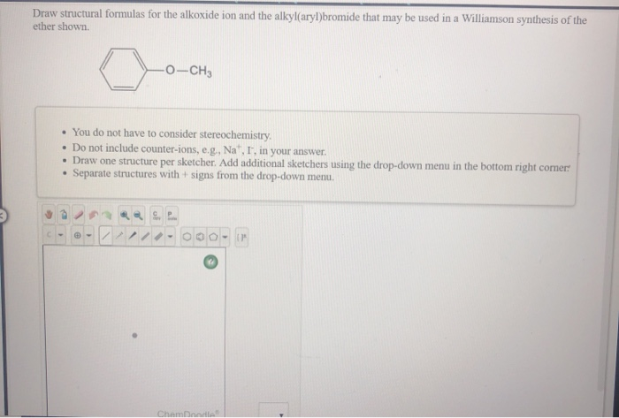 Solved Draw structural formulas for the alkoxide ion and the | Chegg.com