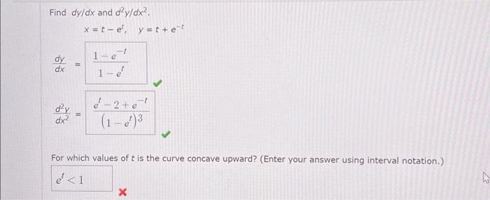 Solved Find dy/dx and d2y/dx2. | Chegg.com