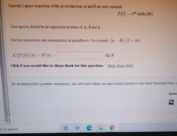 Solved Find the Laplace transform of the given function: а | Chegg.com