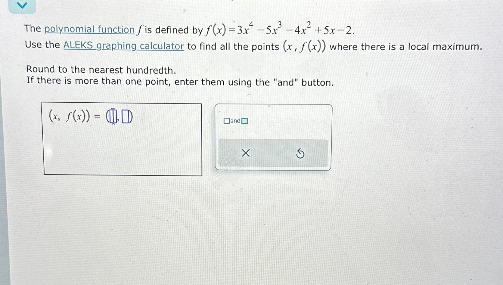 Solved The polynomial function f ﻿is defined by | Chegg.com