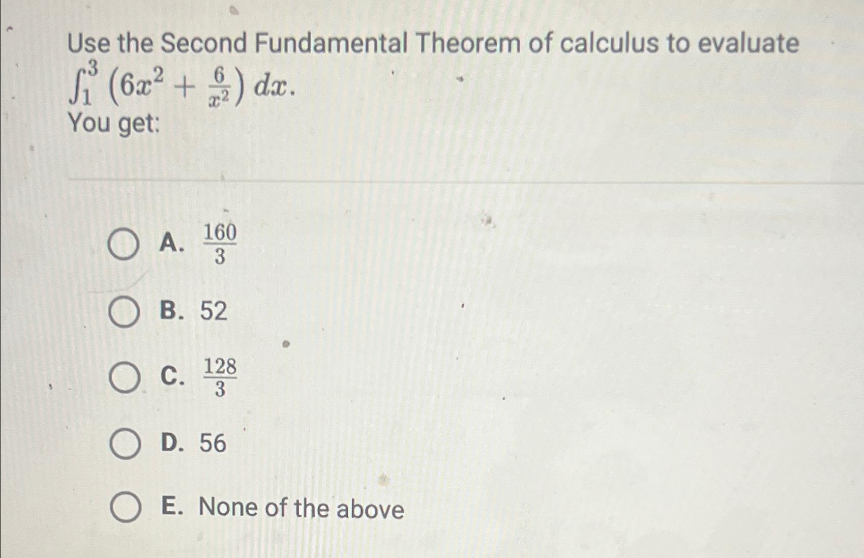 Solved Use the Second Fundamental Theorem of calculus to | Chegg.com