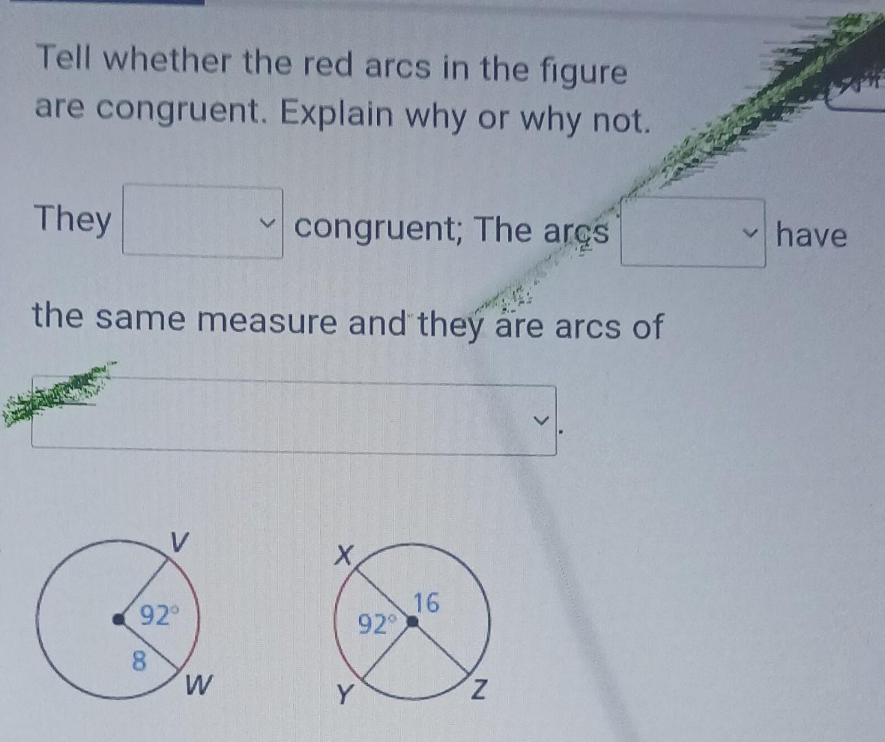 Solved Tell whether the red arcs in the figure are | Chegg.com