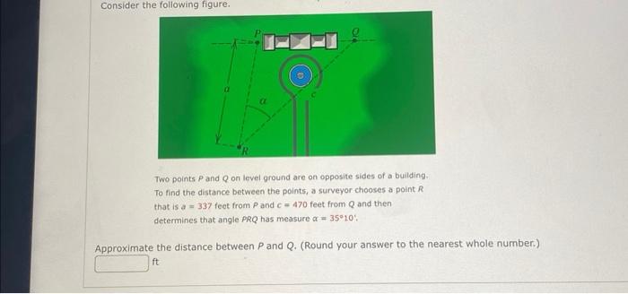 Solved Consider the following figure. Two points P and Q on | Chegg.com