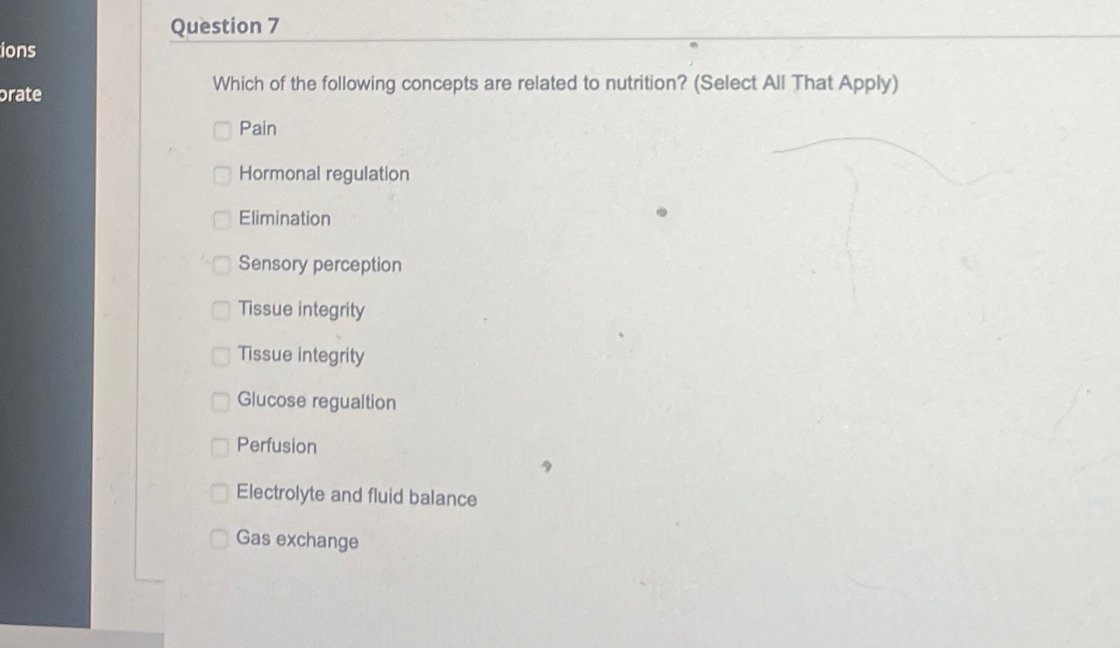 Solved Question 7Which of the following concepts are related | Chegg.com
