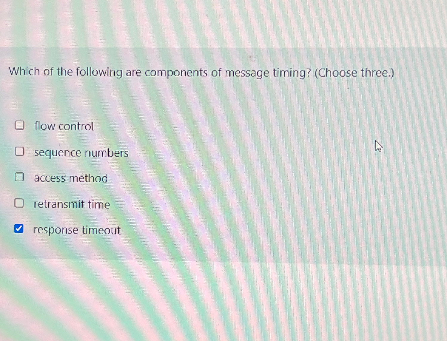 Solved Which of the following are components of message | Chegg.com