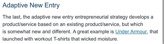 Solved Create a products/business idea using each of the | Chegg.com