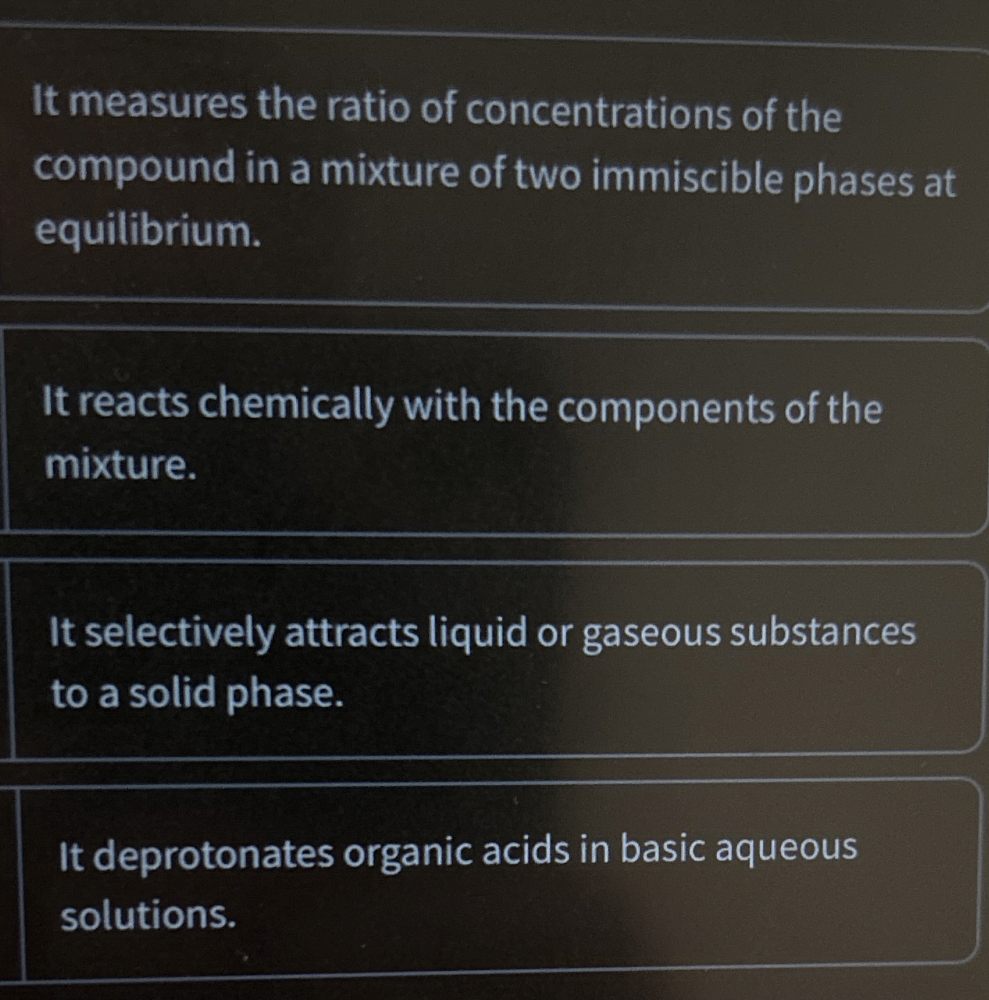 Solved What is the role of partition coefficient ( ﻿K ) | Chegg.com