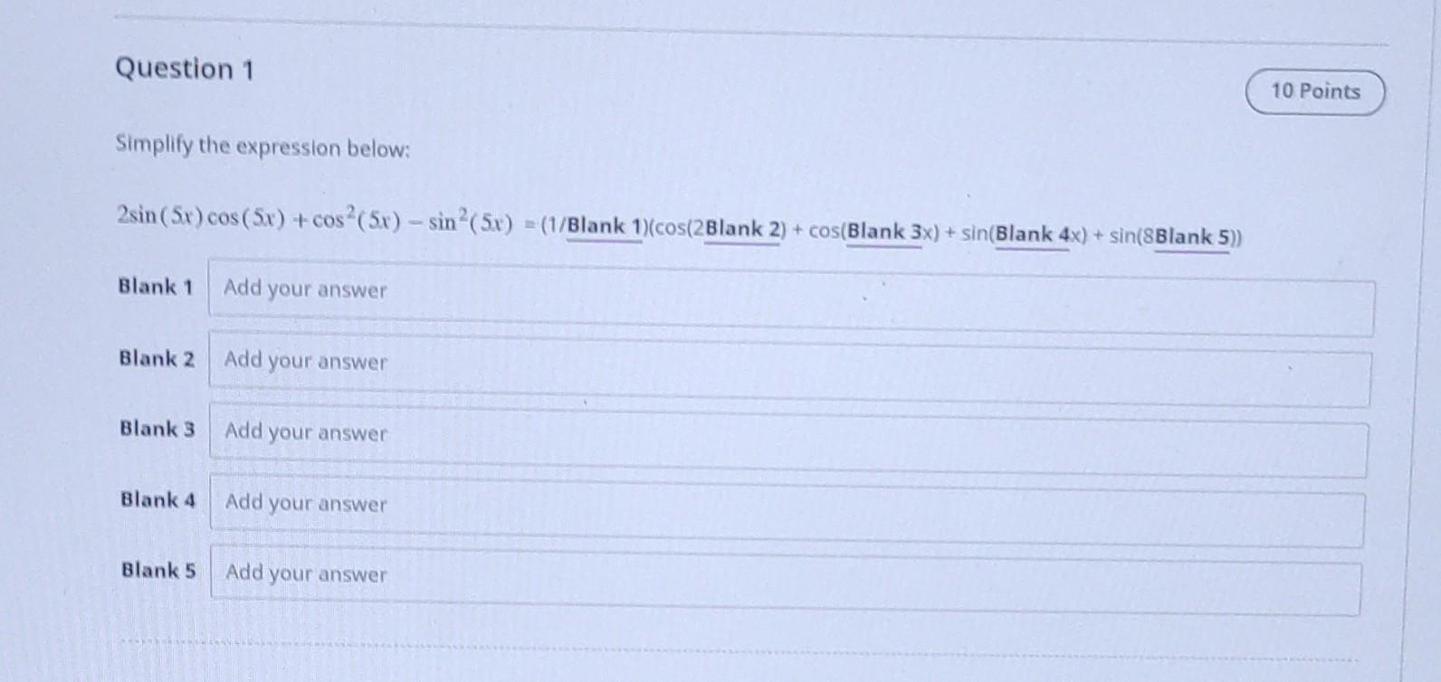 Simplify the expression below: | Chegg.com