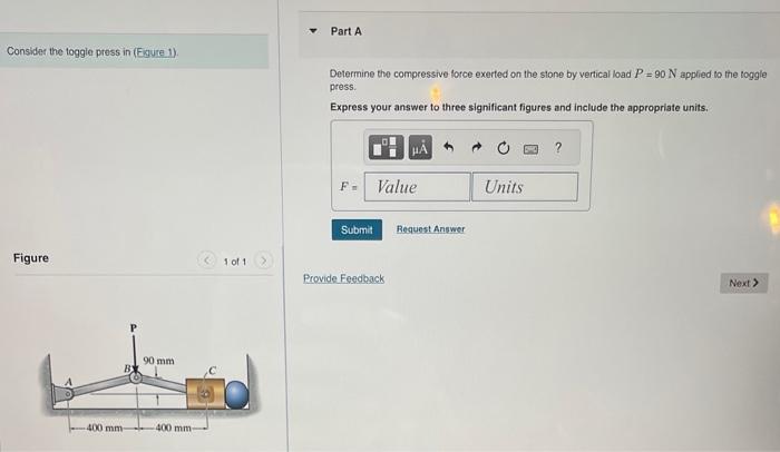 Solved Considet the toggie press in (Egure 1). Determine the | Chegg.com Solved Considet the toggie press in (Egure 1). Determine the | Chegg.com