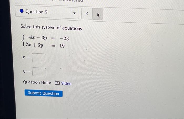 Solved Solve this system of equations | Chegg.com
