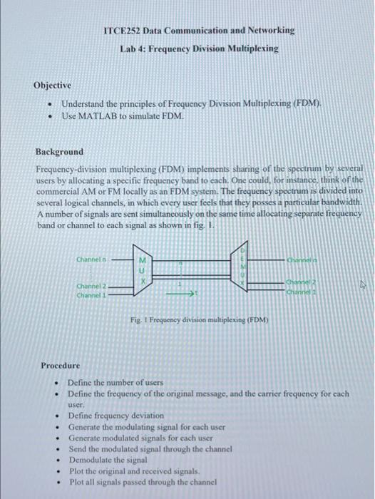 ITCE252 Data Communication and Networking Lab 4: | Chegg.com