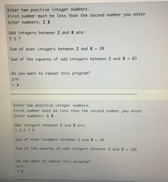 Solved 2 Write A Program That Uses While Loops To Perform 8808