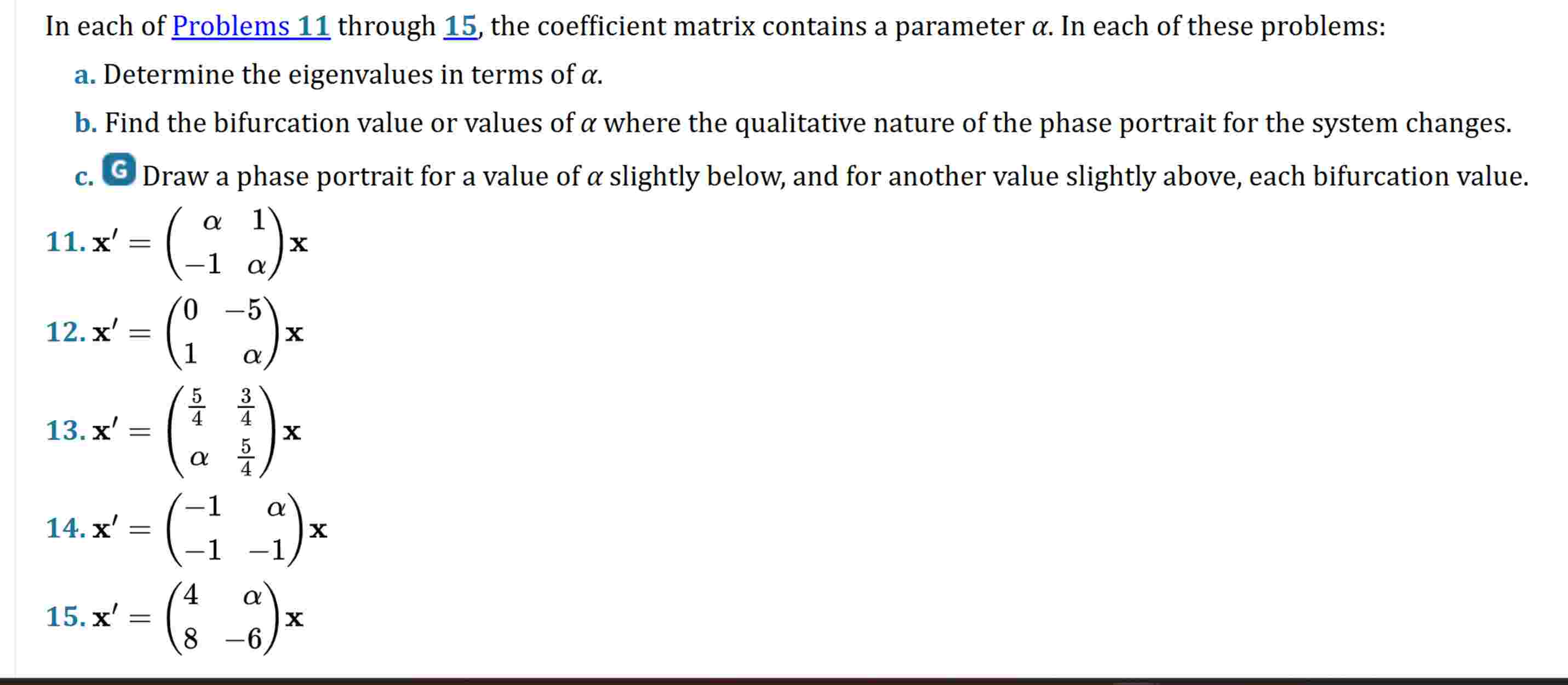 Solved In ﻿each of ﻿Problems 11 ﻿through 15?, ﻿the | Chegg.com
