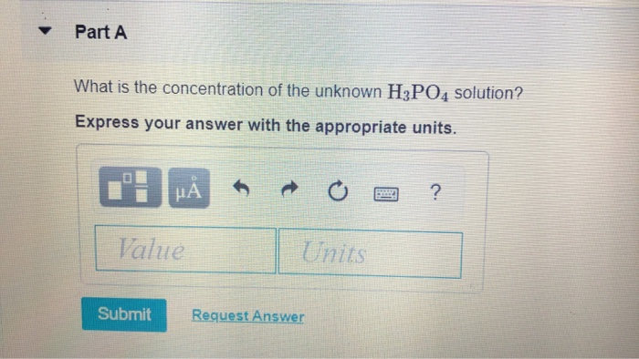 Solved A 4.50 mL sample of an H3PO4 solution of unknown | Chegg.com