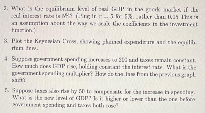 Solved Assume that households' consumption function is given | Chegg.com
