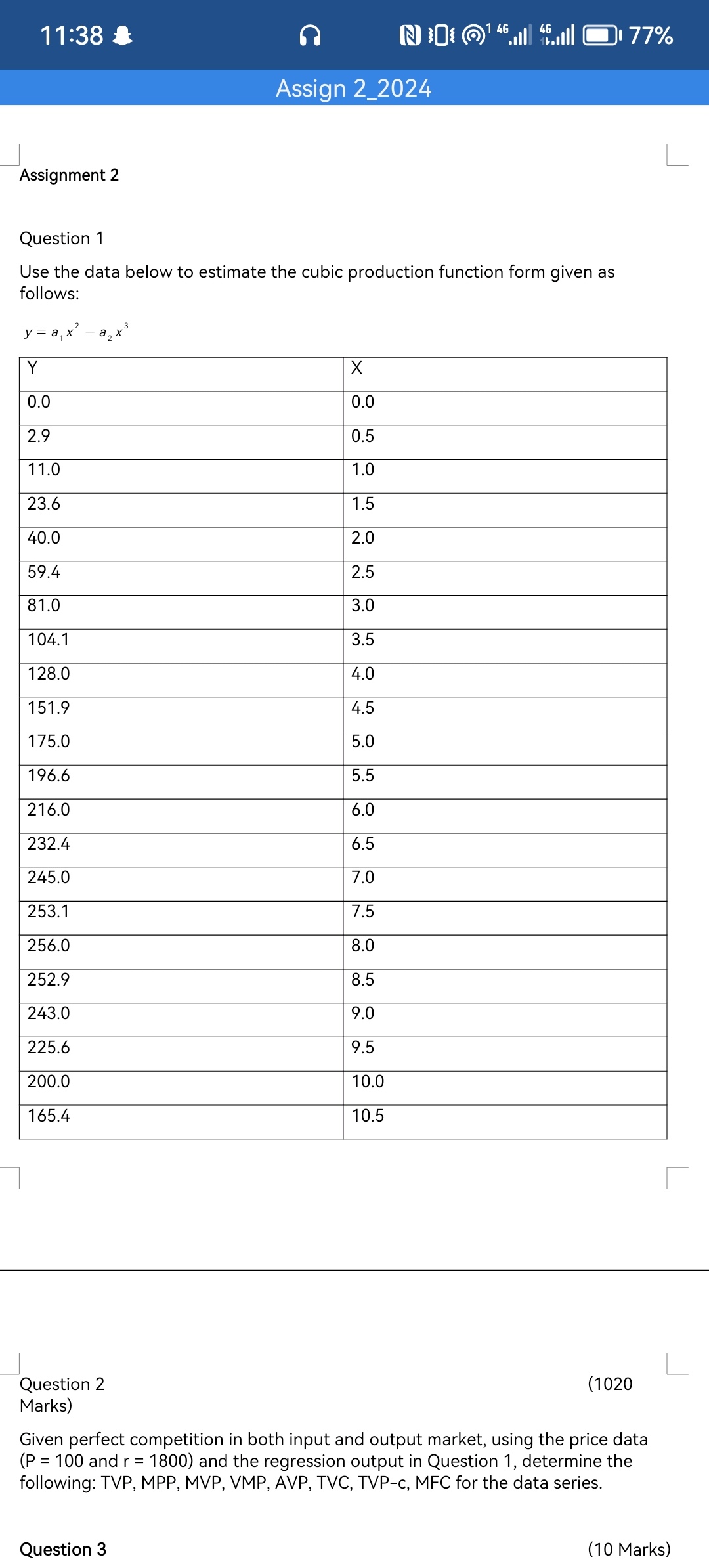 Solved 11:3877%Assign 2_2024Assignment 2Question 1Use the | Chegg.com