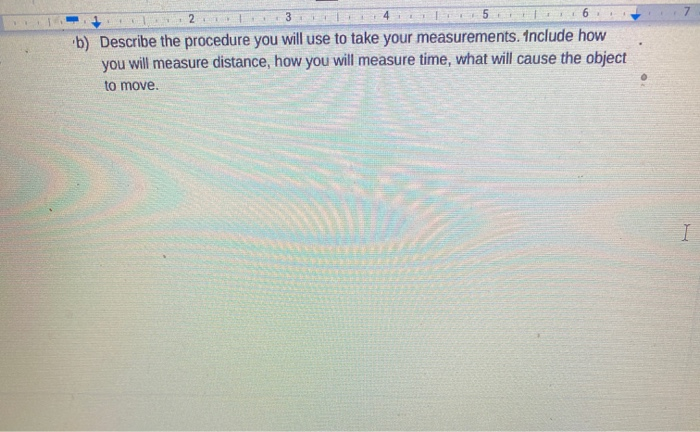 Solved Speed Lab Objective: Measure the speed of something. | Chegg.com