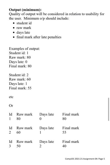 Solved 3. Problem Specification: Design and implement a | Chegg.com