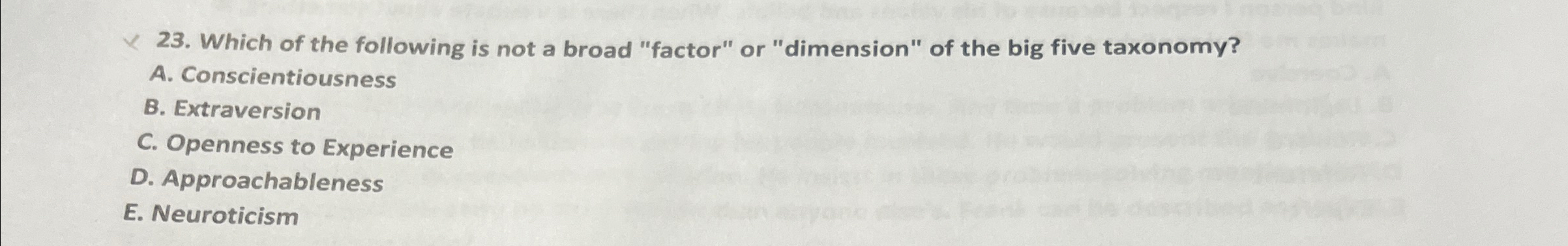 Solved Which of the following is not a broad "factor" or | Chegg.com