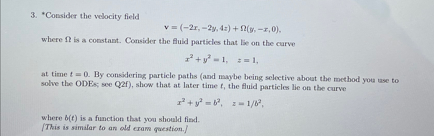 Solved *Consider the velocity | Chegg.com