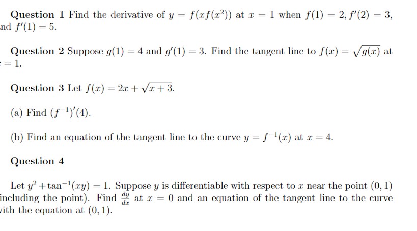 Solved Question1. ﻿Letf(x)={x2 if x≤2,mx+b if x>2Find the | Chegg.com