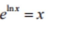 Solved Inx e =X = | Chegg.com